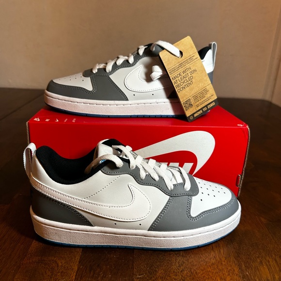 Nike | Shoes | Nike Court Borough Low Recraft Cool Grey Size 55y New ...